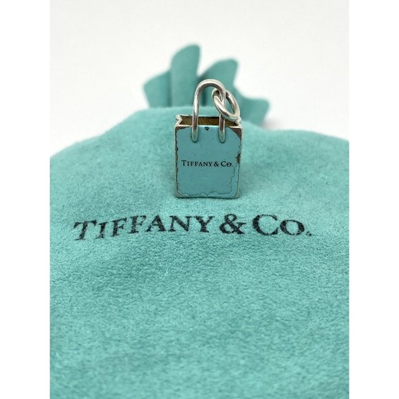 Tiffany & Co. | Jewelry | Tiffany Co Sterling Silver Blue Enamel ...
